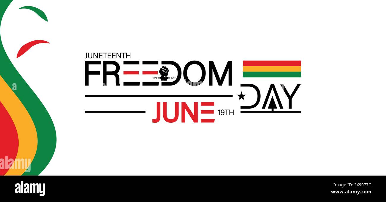 Celebrate Juneteenth with Beautiful Artistic Design Stock Vector Image ...