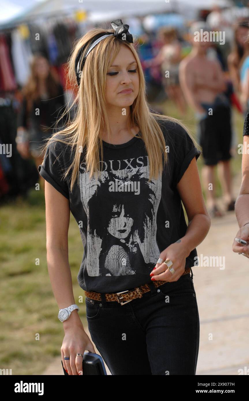 TV presenter Fearne Cotton is pictured at The Big Green Gathering at ...