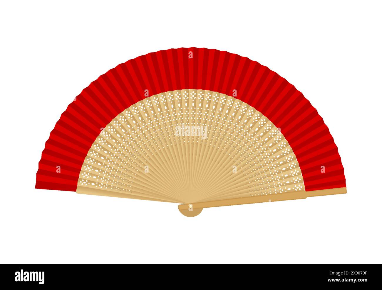 Chinese fan red lady Stock Vector Images - Alamy