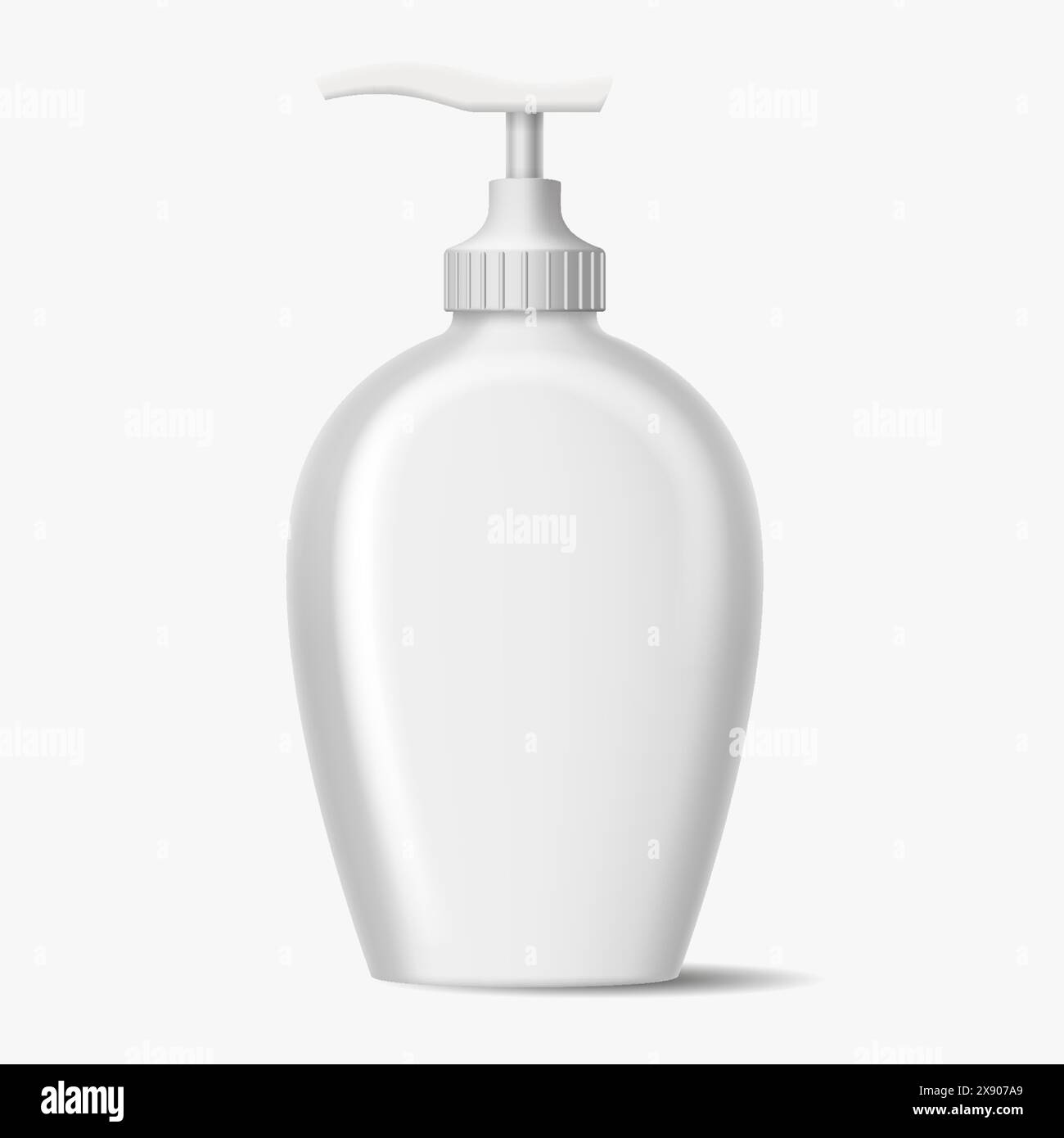 Dispenser bottle with mockup design realistic vector illustration ...