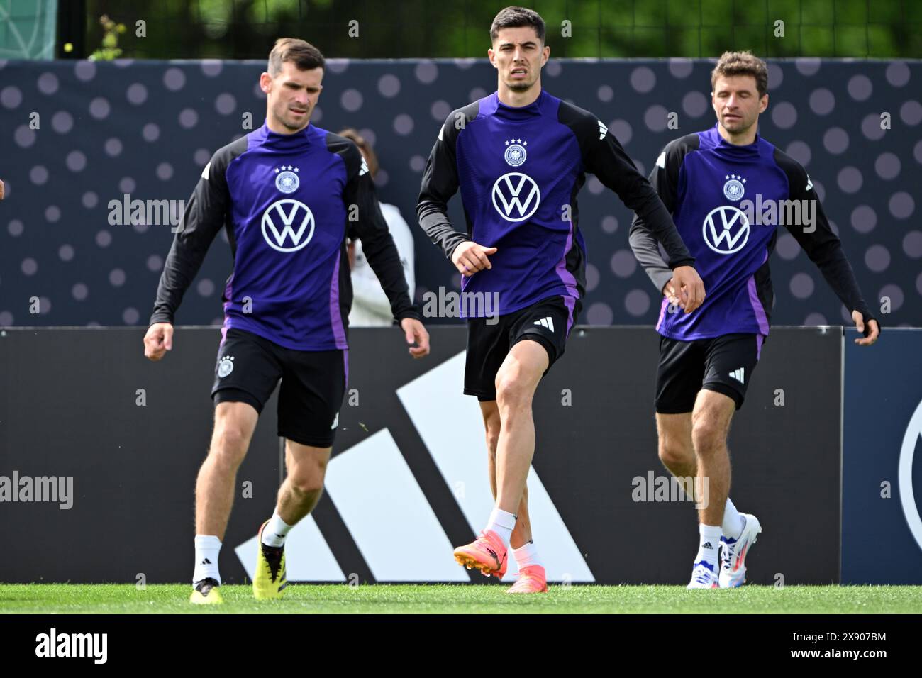 28 May 2024, Thuringia, Blankenhain: Soccer: National team, preparation for the home European ...