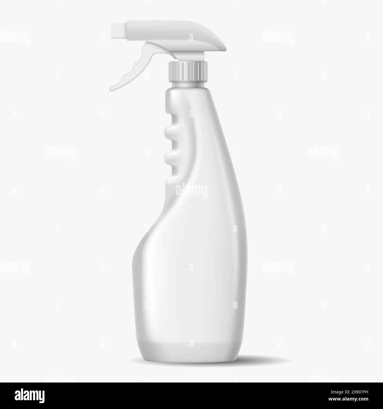 Mockup spray bottle of cleaner product realistic vector illustration ...