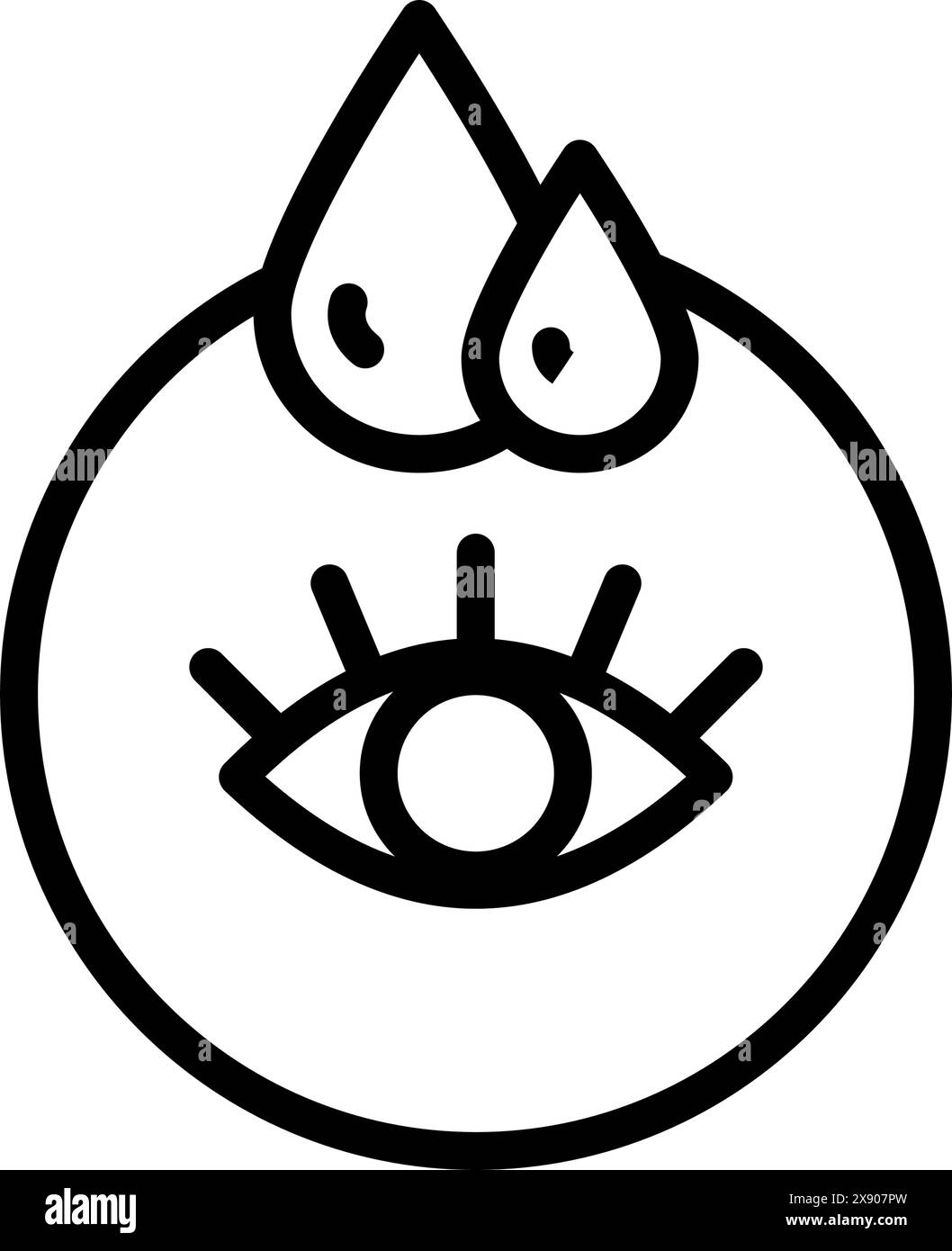 Cataract drawing Stock Vector Images - Alamy
