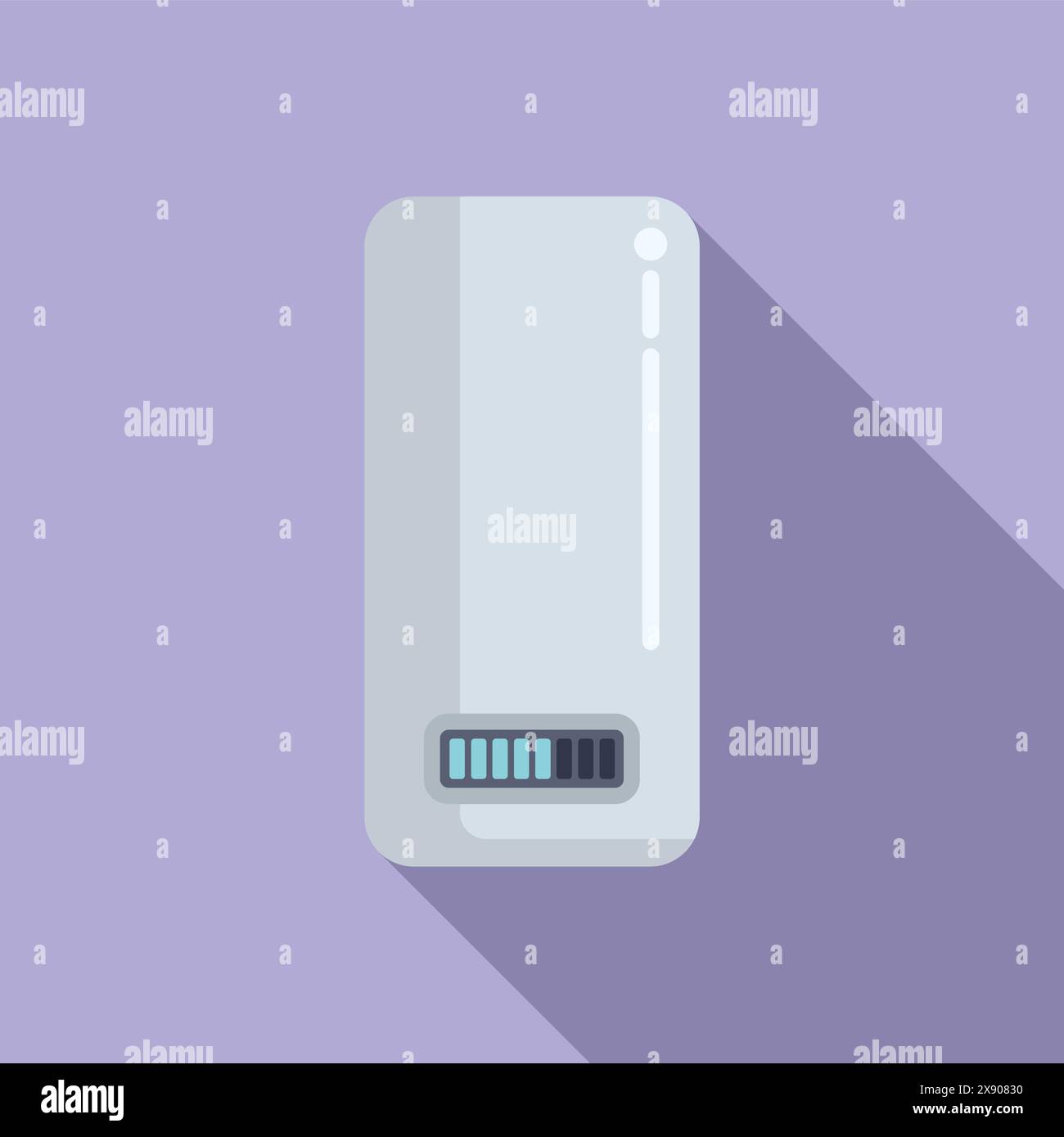 Modern, minimalistic design of a smartphone battery symbol with charge ...