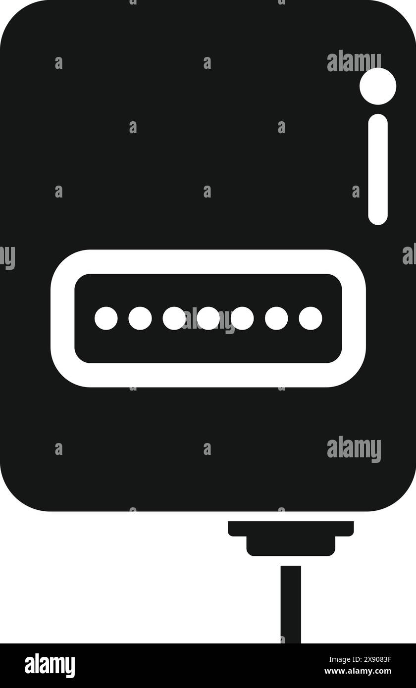 Simplified iconographic representation of an ethernet router for ...