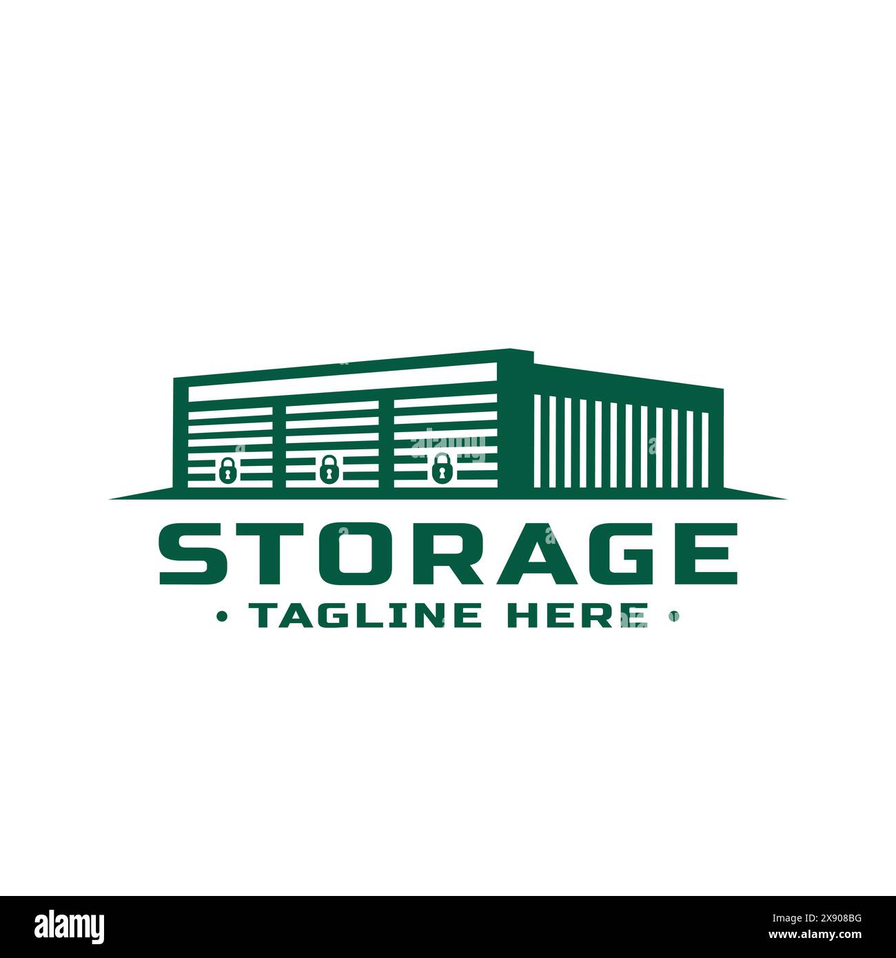 Self storage logo design template. Vector and illustration Stock Vector ...