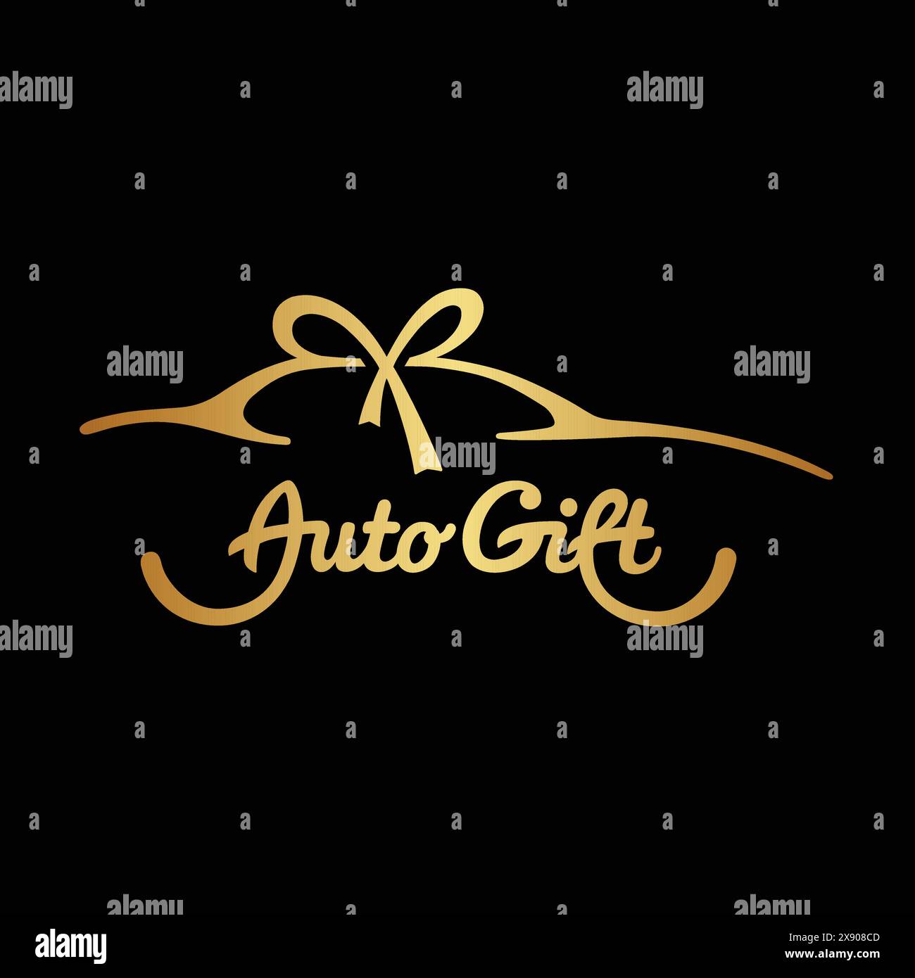 Auto Gift logo. Vector and illustration Stock Vector Image & Art - Alamy