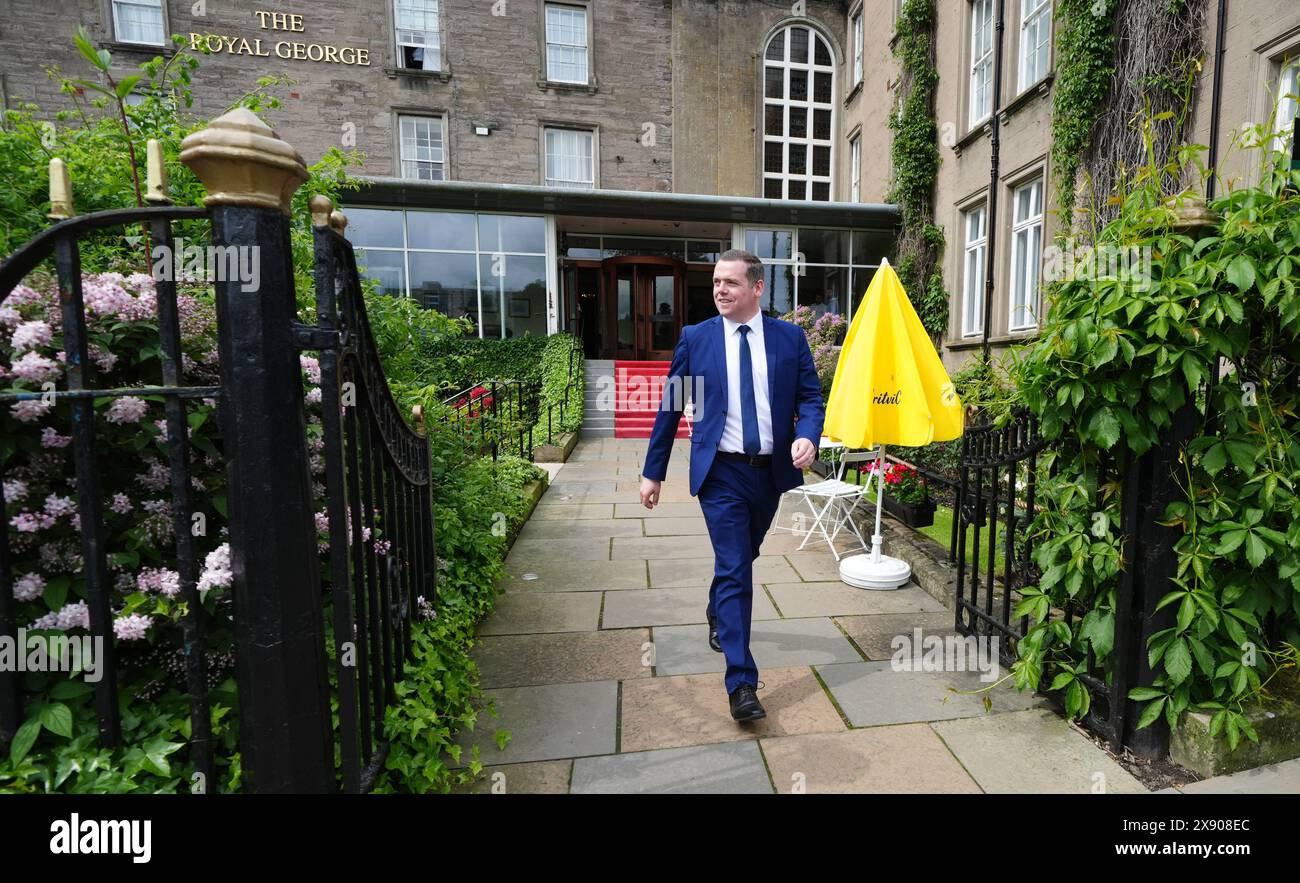 Scottish Conservative leader Douglas Ross after the official launch of ...