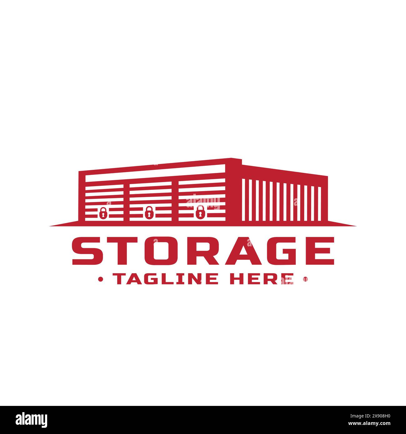 Self storage logo design template. Vector and illustration Stock Vector ...