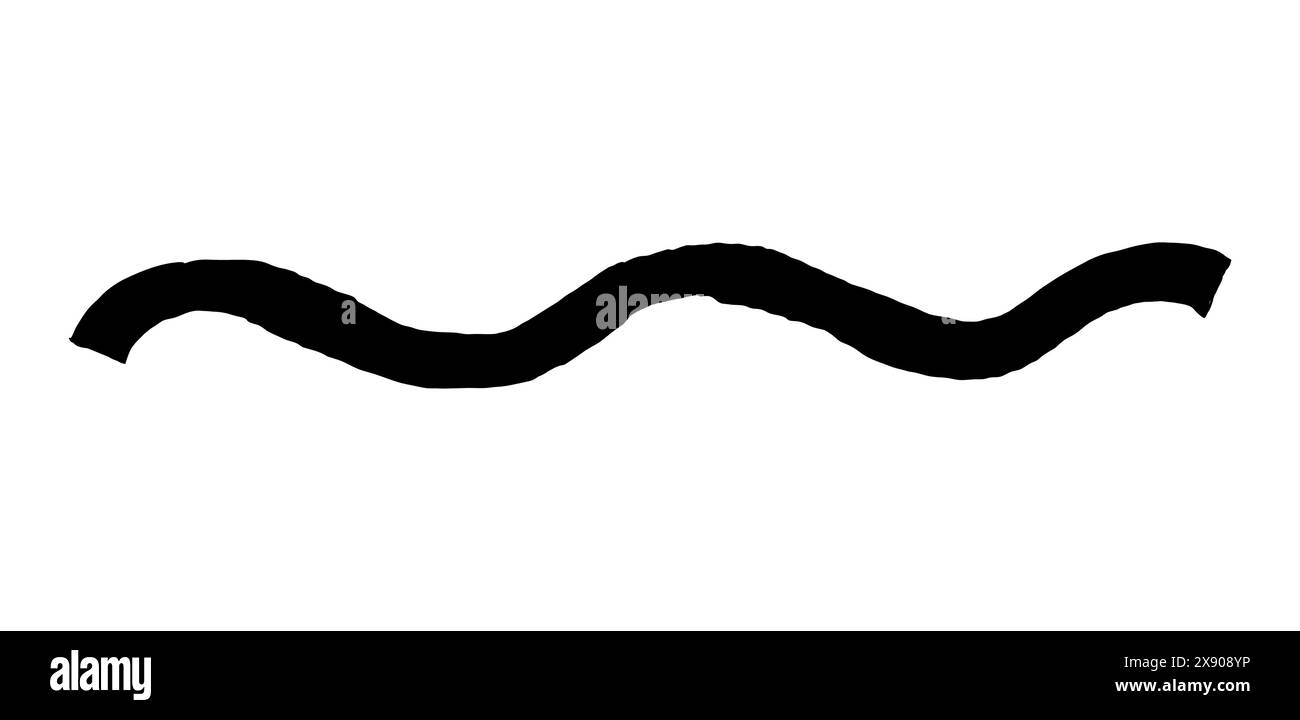 Dry brush mark, pencil squiggle and scribble. Hand drawn vector crayon ...