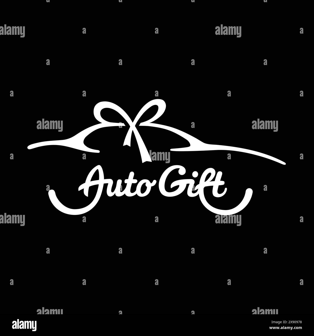 Auto Gift logo. Vector and illustration Stock Vector Image & Art - Alamy