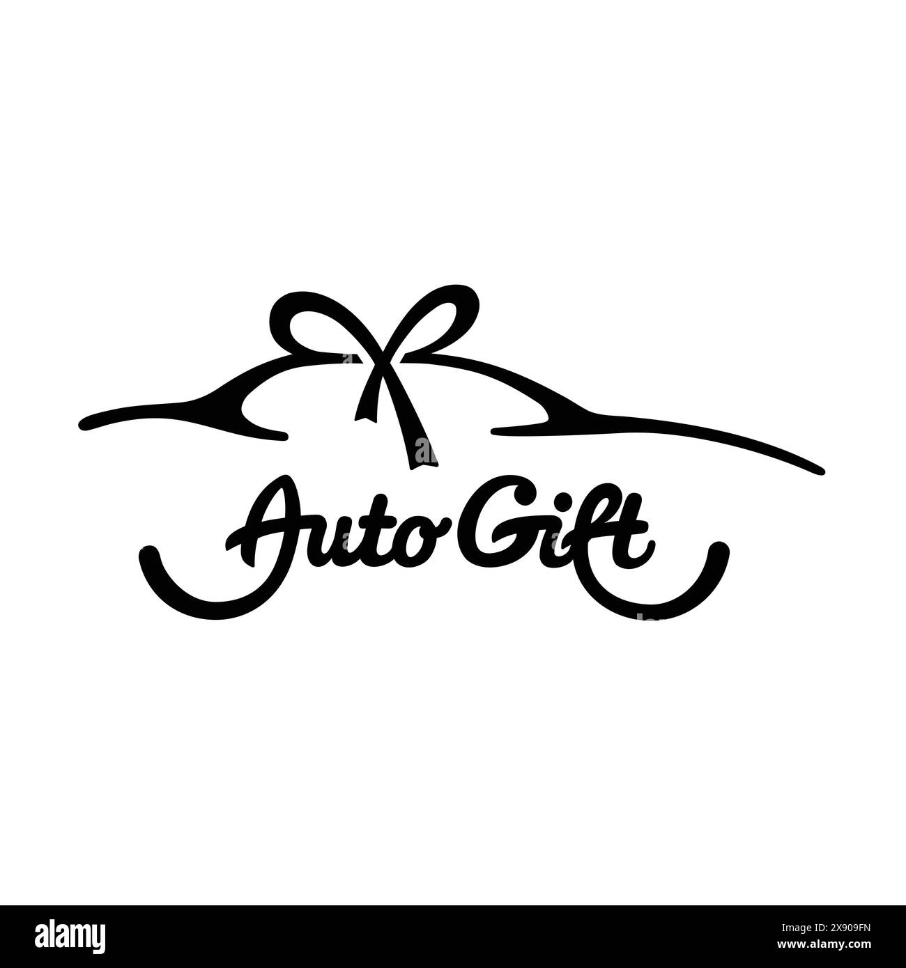 Auto Gift logo. Vector and illustration Stock Vector Image & Art - Alamy