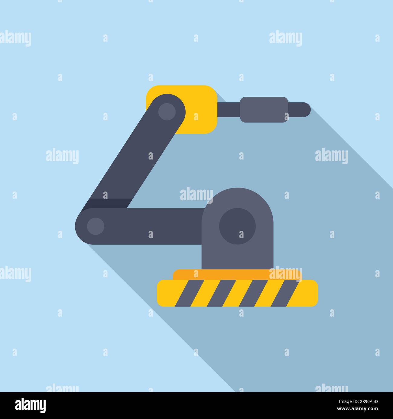 Vector illustration of a cartoonstyle robotic arm, ideal for ...