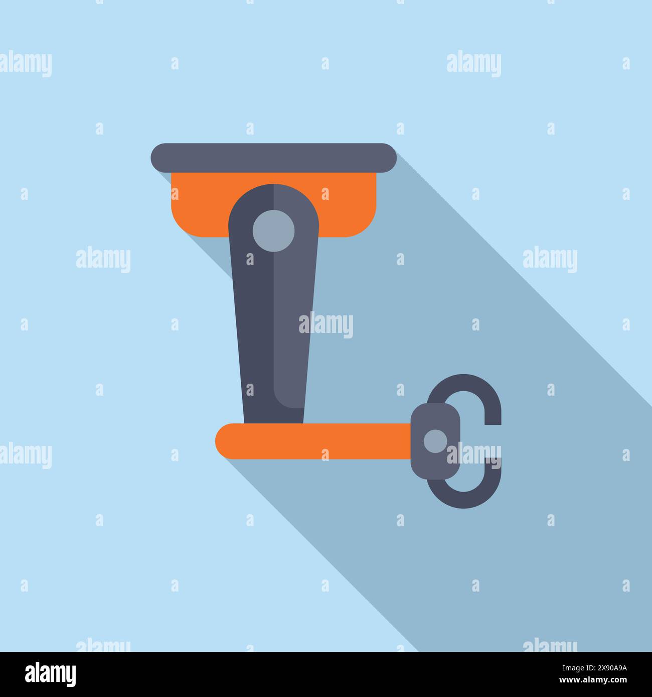 Modern security camera icon in flat design for surveillance and ...