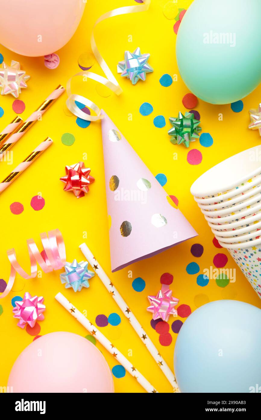 Party invitation frame balloons color hi-res stock photography and ...