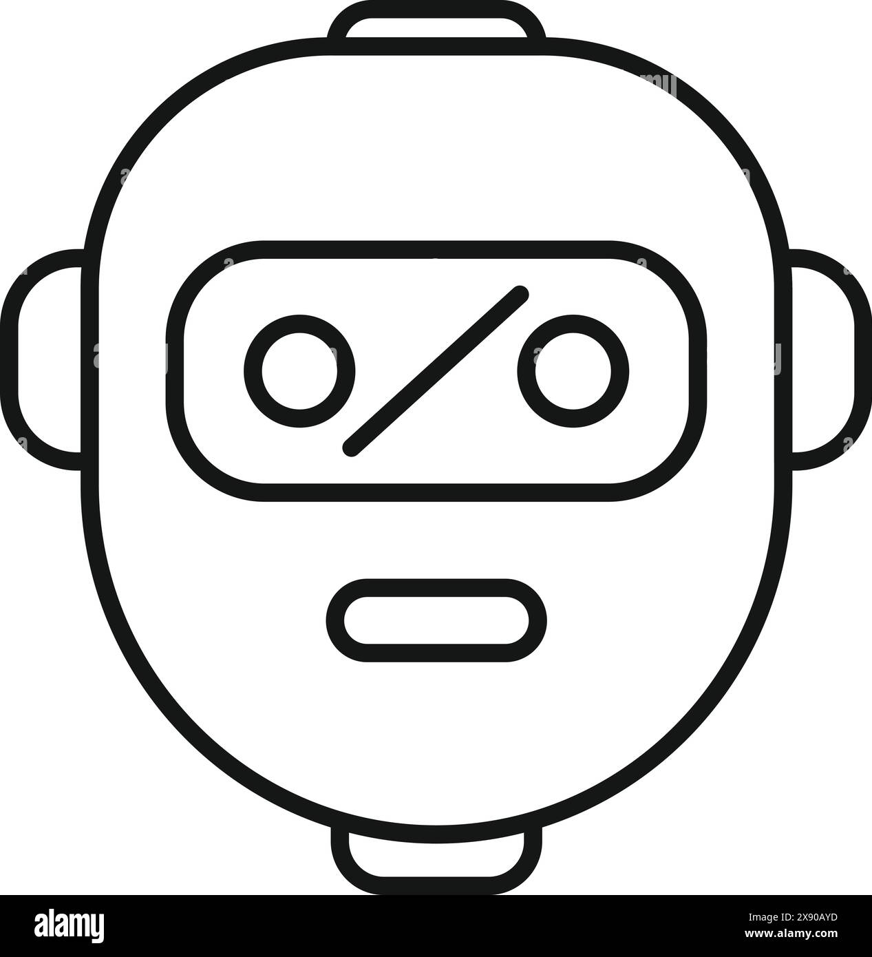 Robot face head drawing Black and White Stock Photos & Images - Alamy