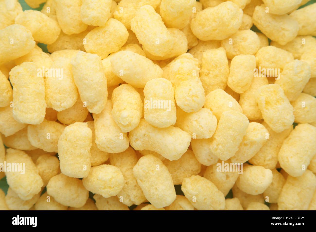 Yellow corn sticks close-up. Backgrounds and textures. Top view Stock ...