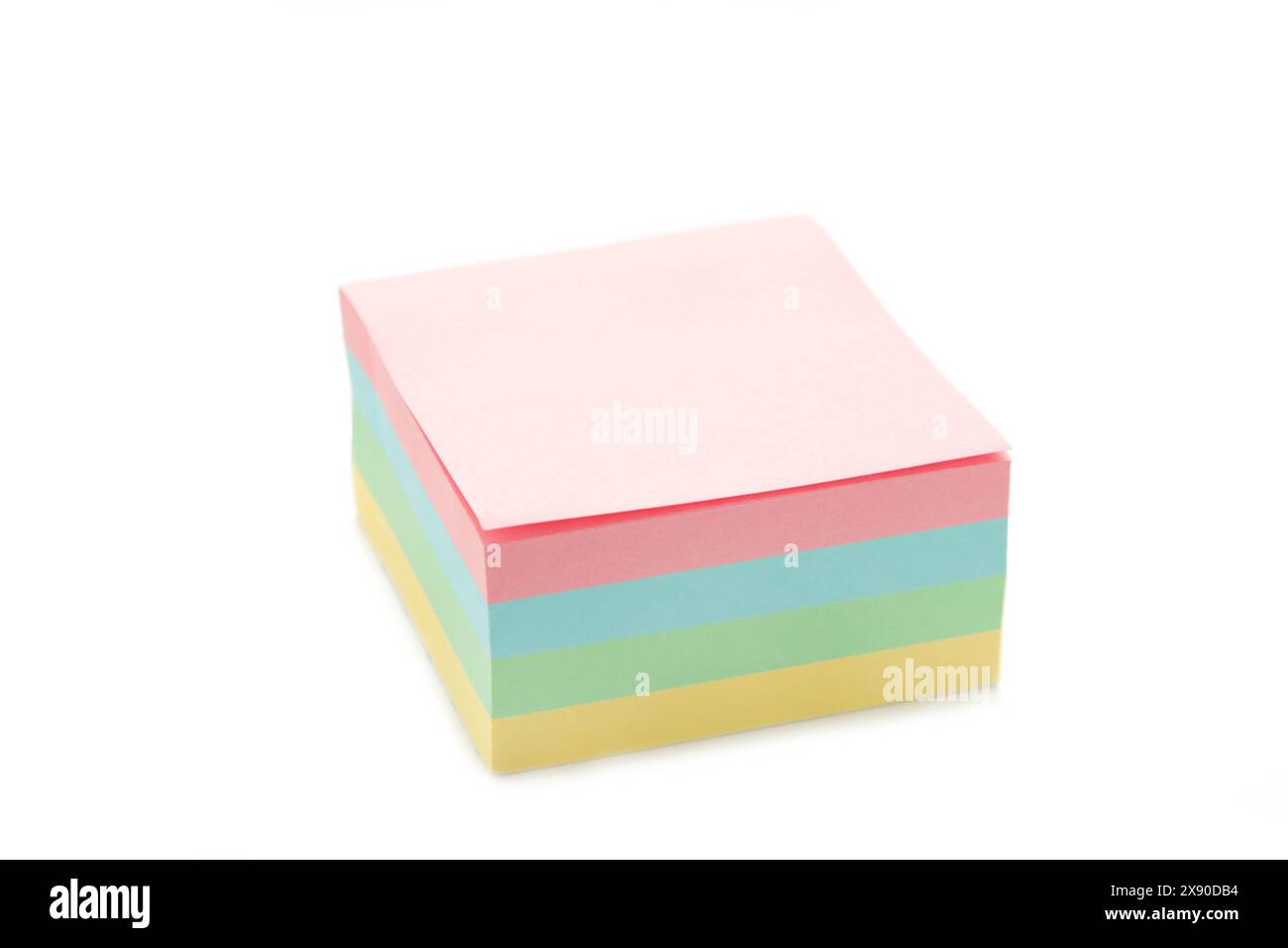 Photo of various colorful notes,sheets of paper for notes, isolated on ...