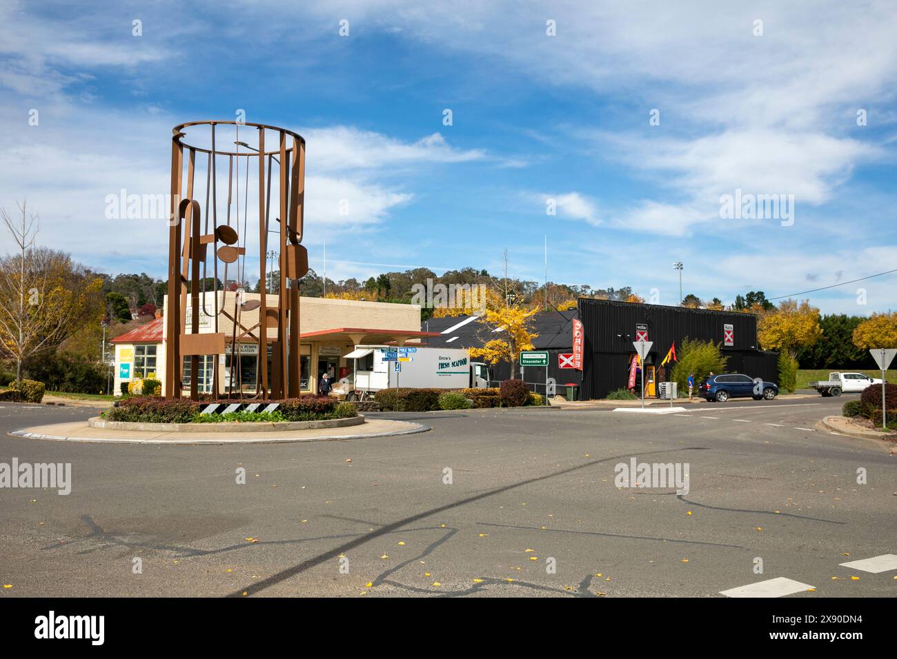 Walcha, australian country town in New South Wales, Open air art ...