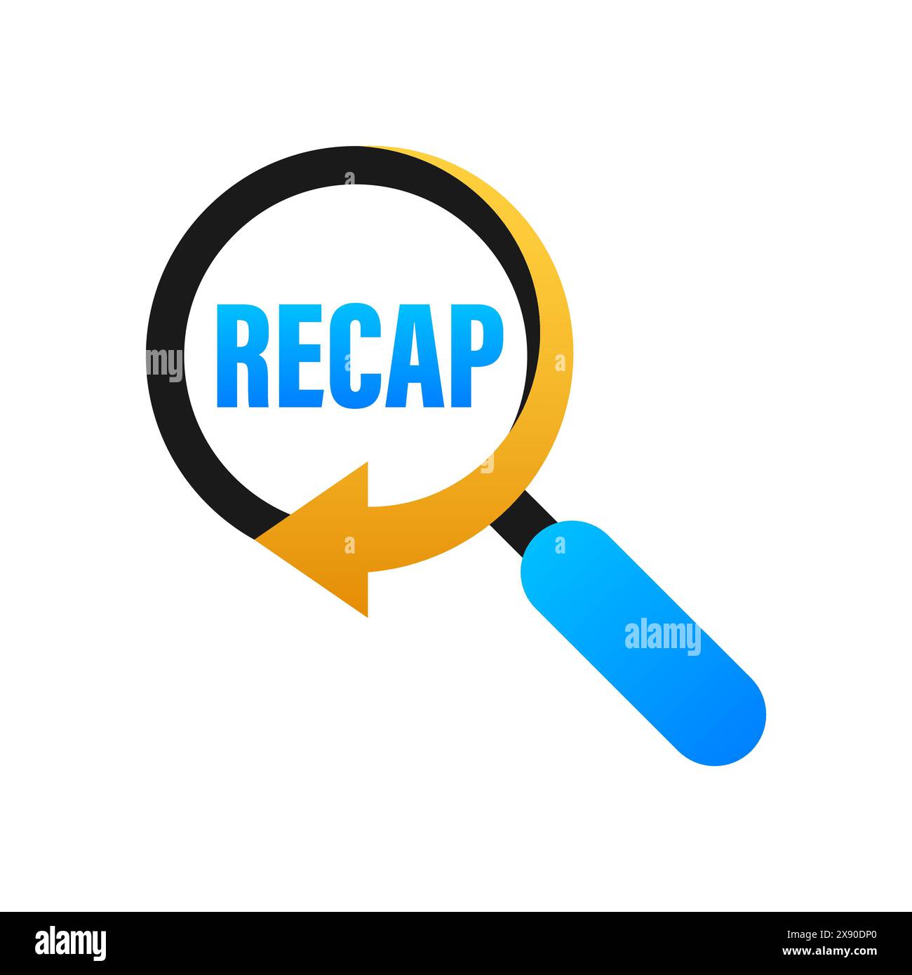 Recap, video play button replay. Watching on streaming. Vector stock ...