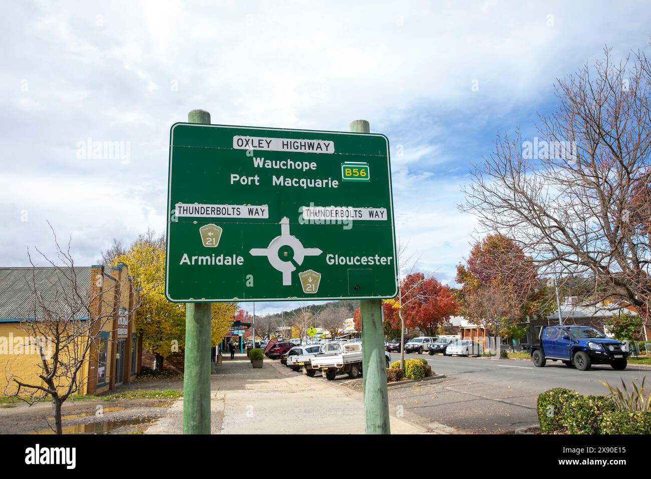 Walcha road sign hi-res stock photography and images - Alamy