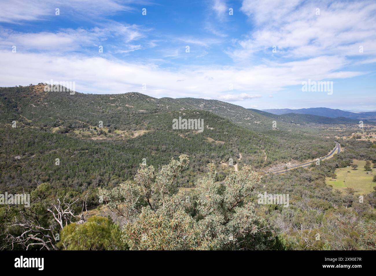 Moonbi lookout near Tamworth in New South Wales views across Cockburn ...