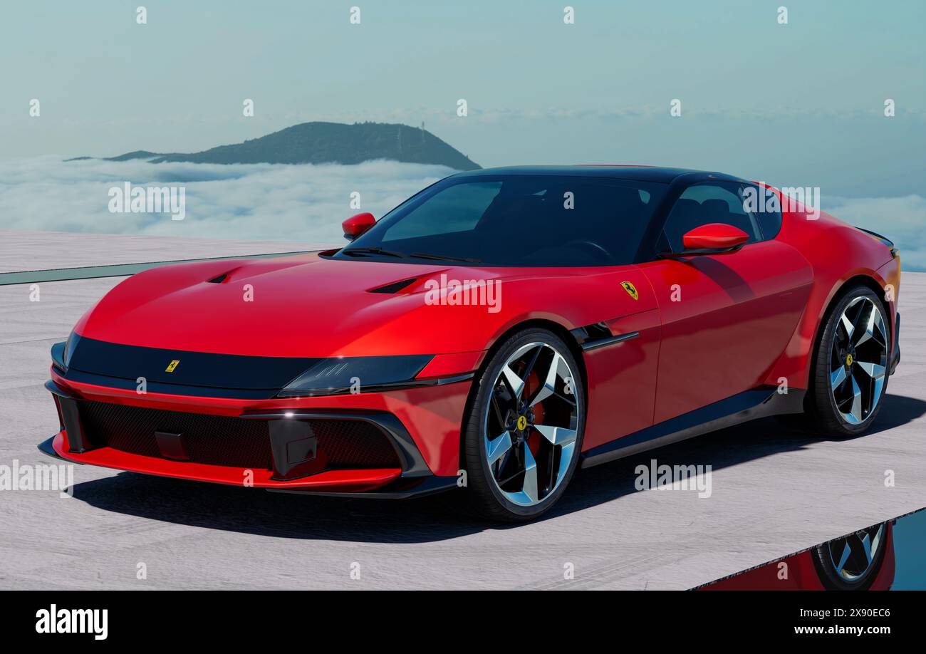 Ferrari 12 cilindri hi-res stock photography and images - Alamy