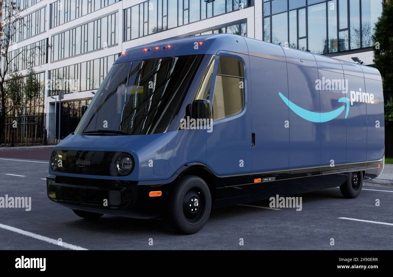 Rivian electric van hi-res stock photography and images - Alamy
