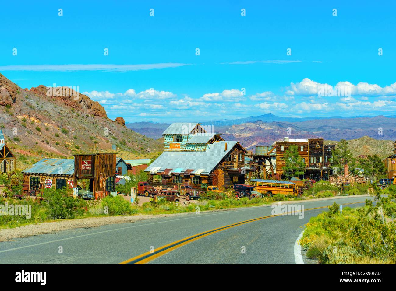 Nelson, Nevada - April 14, 2024: Weathered Nelson Ghost Town situated ...