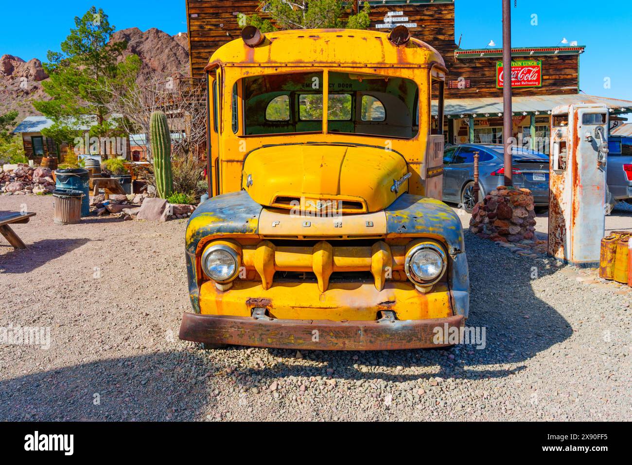 Nelson, Nevada - April 15, 2024: Close-up front view of a vintage ...