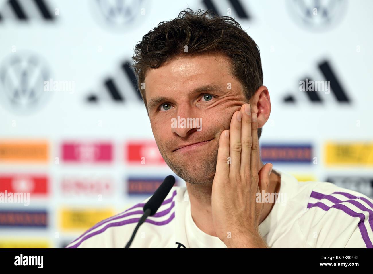 28 May 2024, Thuringia, Blankenhain: Soccer: National team, preparation for the home European ...