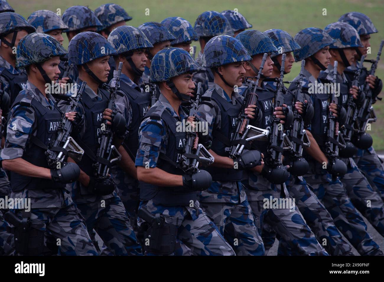 Kathmandu, Nepal. 28th May, 2024. Nepalese police officers take part in ...