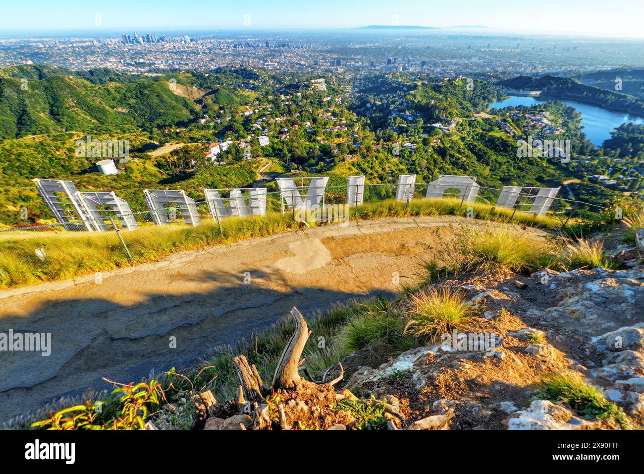 Los Angeles, California - April 11, 2024: View of the Cityscape from ...