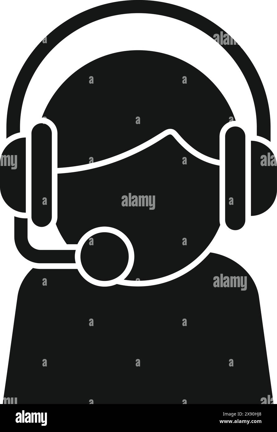 Representative operator assistance Black and White Stock Photos ...