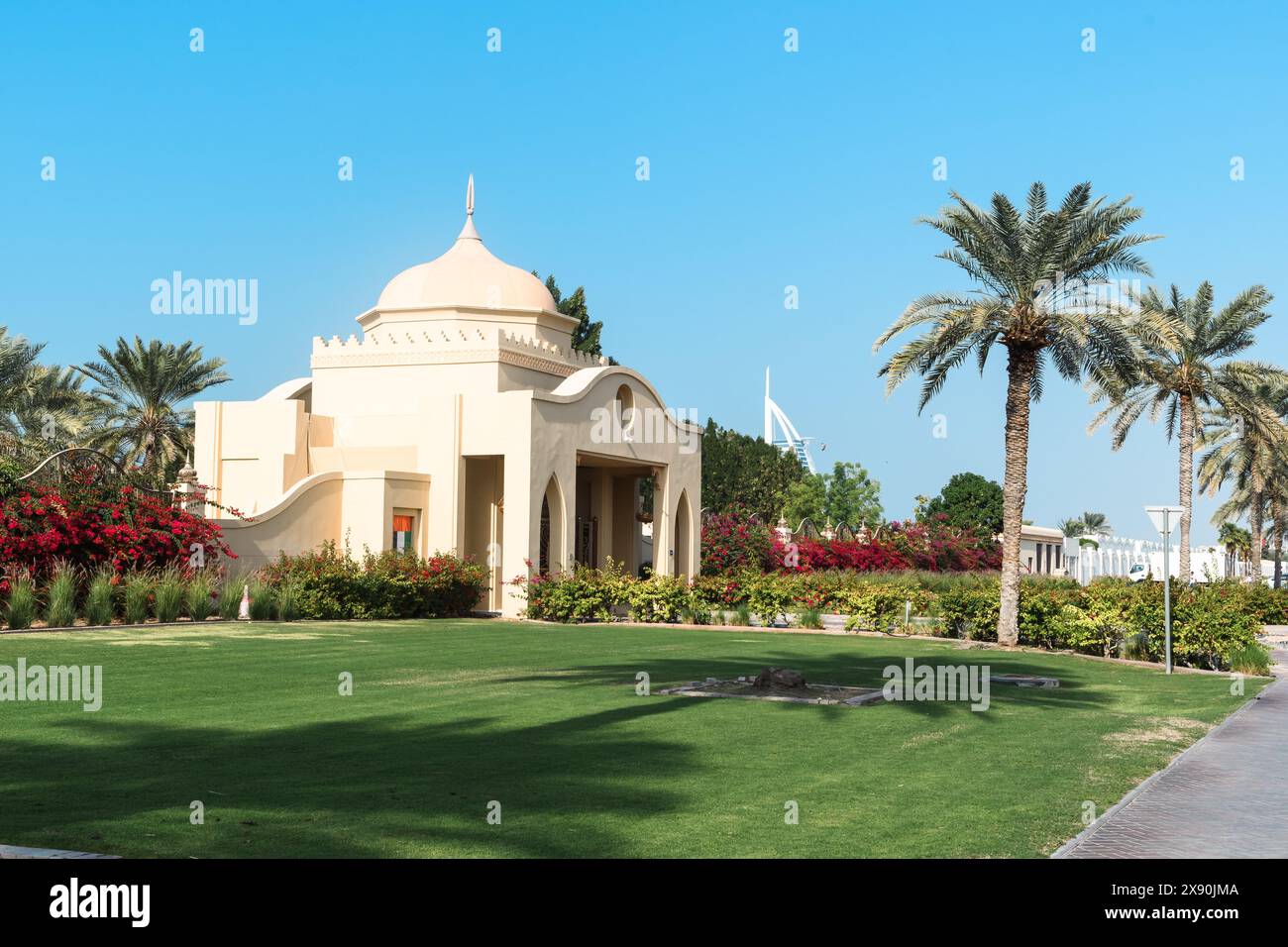 Dubai, UAE - January 6, 2024: The serene beauty of a traditional ...