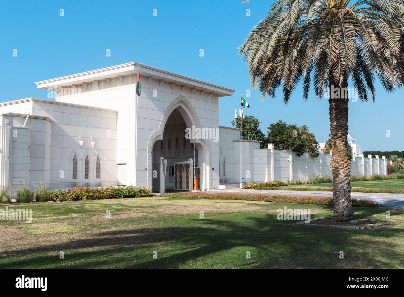 Dubai, UAE - January 6, 2024: A traditional Emirati building stands ...