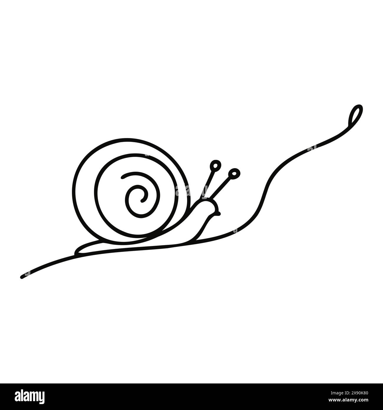 Stylized snail Stock Vector Images - Alamy