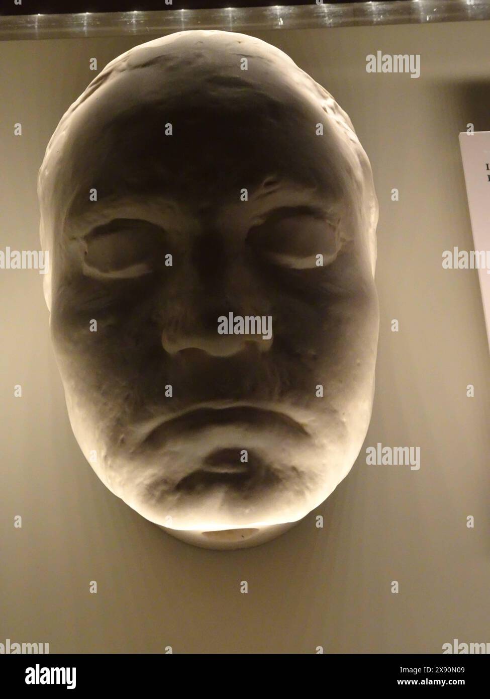 Ludwig van Beethoven, Lebendmaske, 1812, Beethovenhaus, Baden bei Wien ...