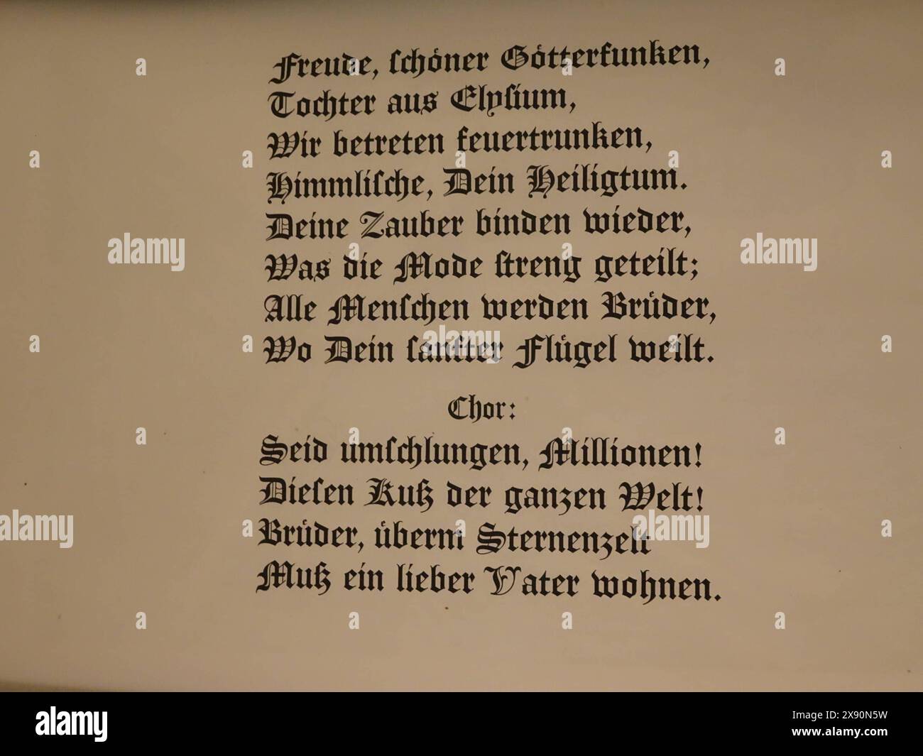 Ludwig van Beethoven, Ode an die Freude, Beethovenhaus, Baden bei Wien ...
