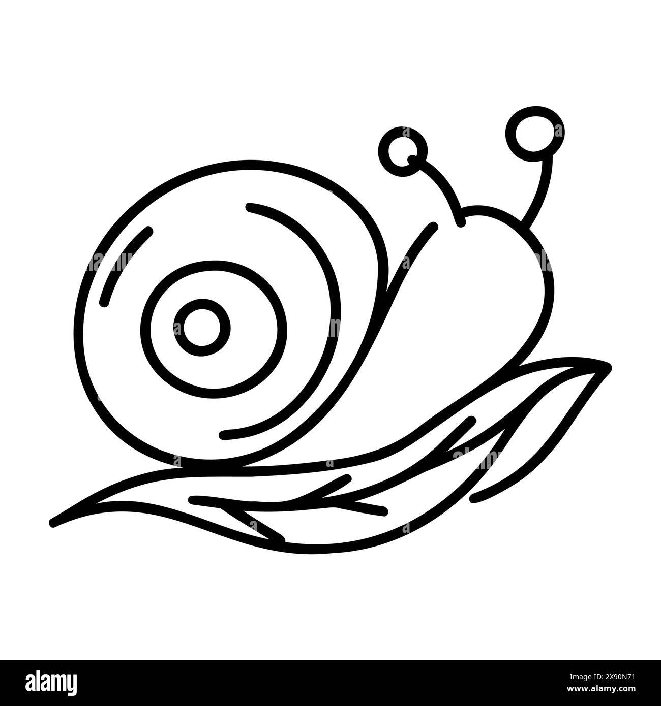 snail continuous one line drawing of isolated Stock Vector Image & Art ...
