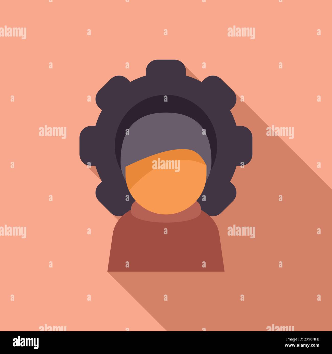 Simplistic astronaut icon with a modern flat design aesthetic and a ...