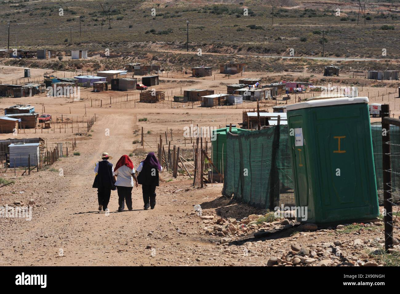 Riemvasmaak settlement. 800 informal houses, 85 communal toilets, 20 ...