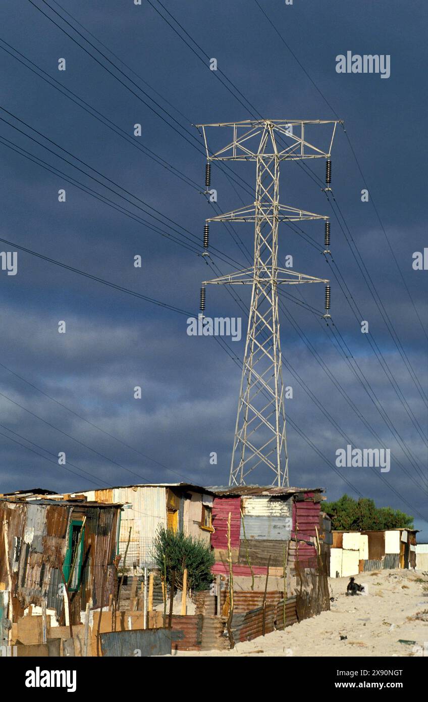 Khayelitsha Township, Cape Town, South Africa. Squatter area without ...