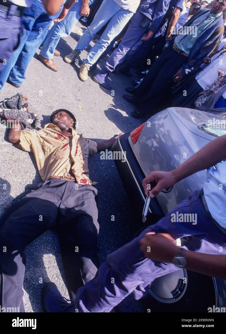 Stabbing victim. Crime Stock Photo - Alamy