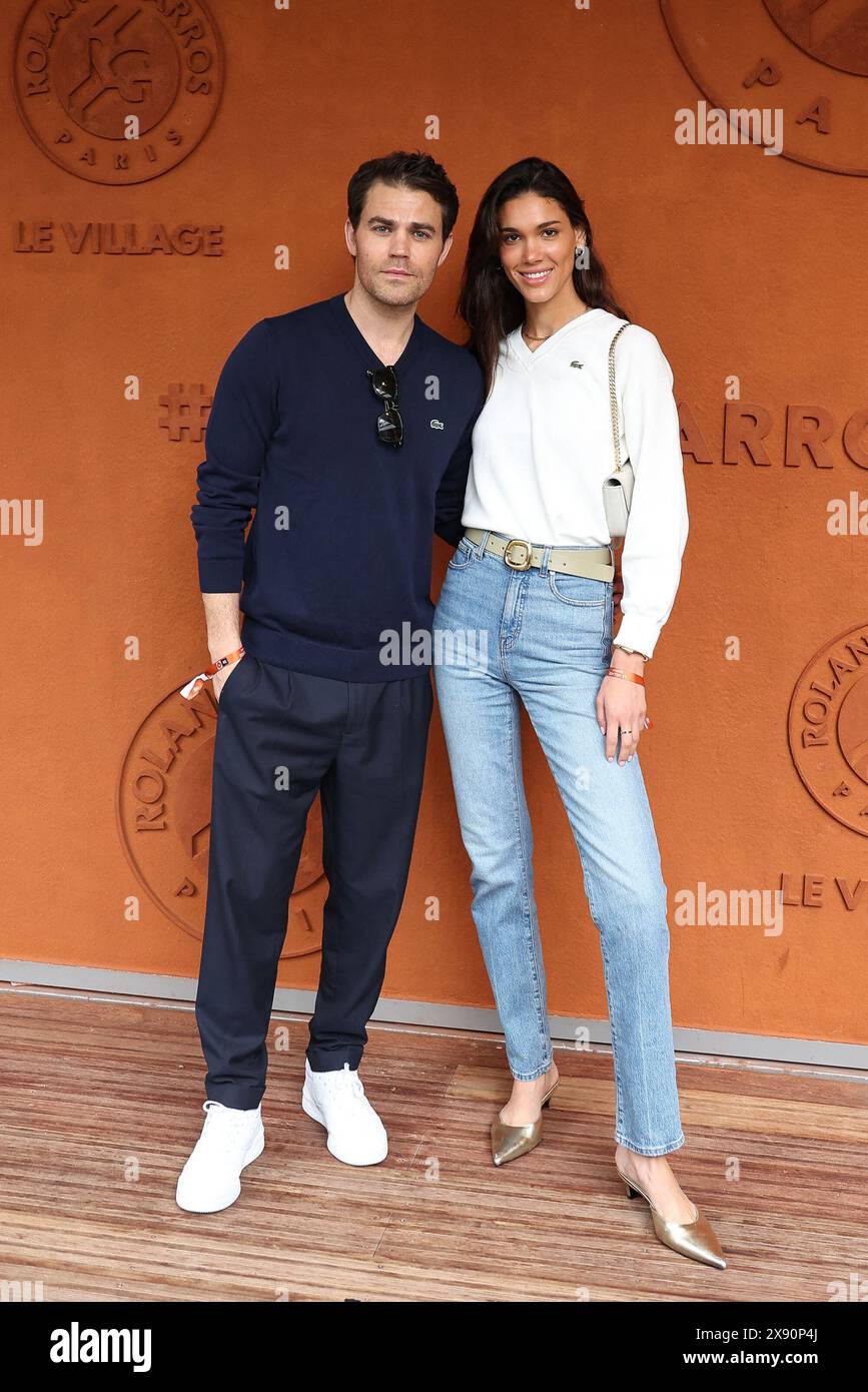 Paris, France. 28th May, 2024. Paul Wesley and Girlfriend Natalie ...
