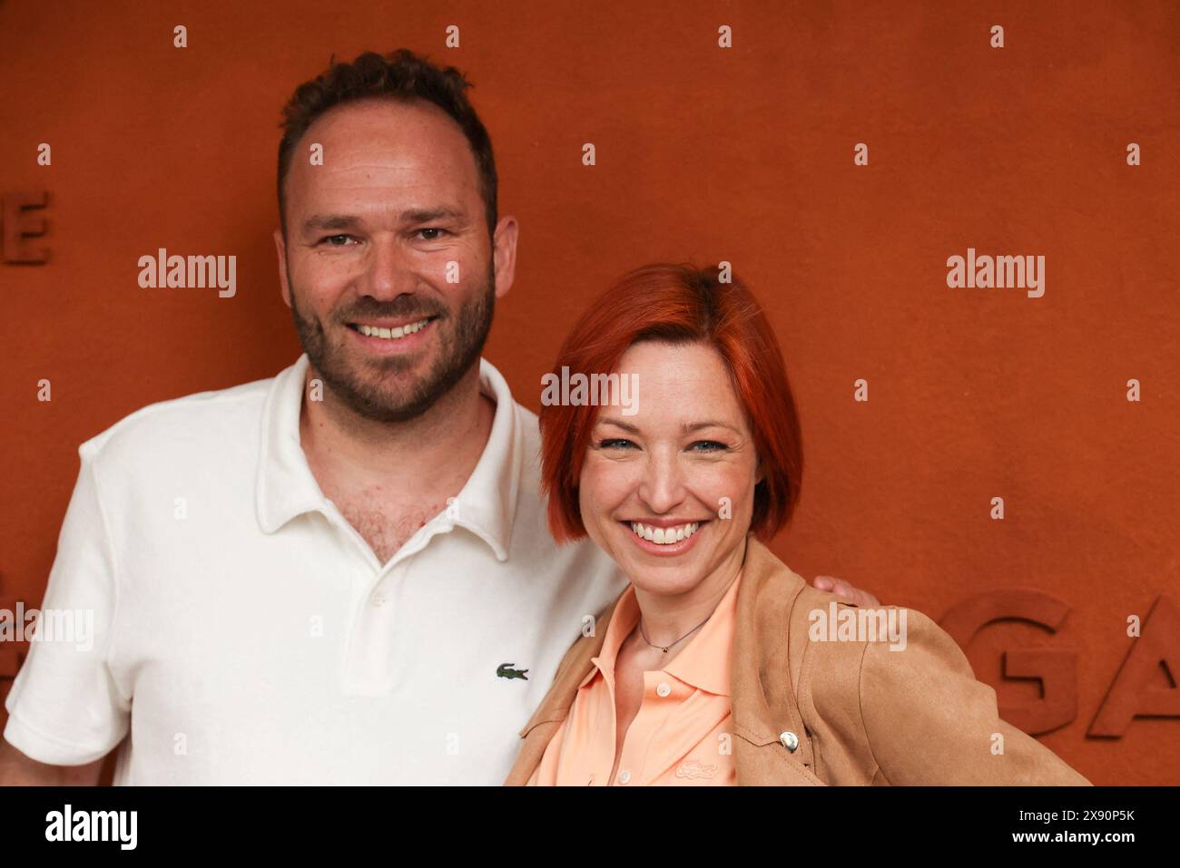 Paris, France. 28th May, 2024. Vincent Bidal, Natasha St-Pier at Village the 2024 French Open at ...