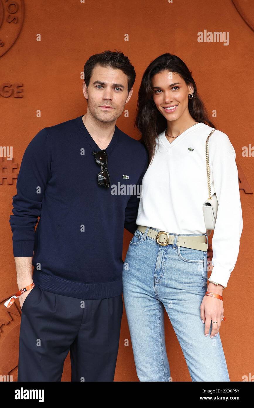 Paris, France. 28th May, 2024. Paul Wesley and Girlfriend Natalie ...