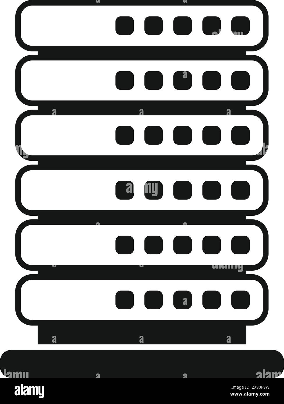 Rackmount servers Stock Vector Images - Alamy