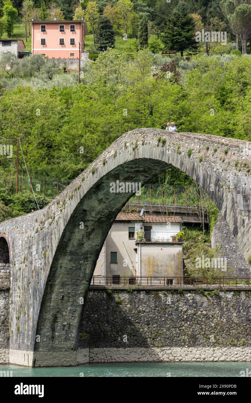 The famous Devil's Bridge - also known as Magdalene Bridge or Ponte ...