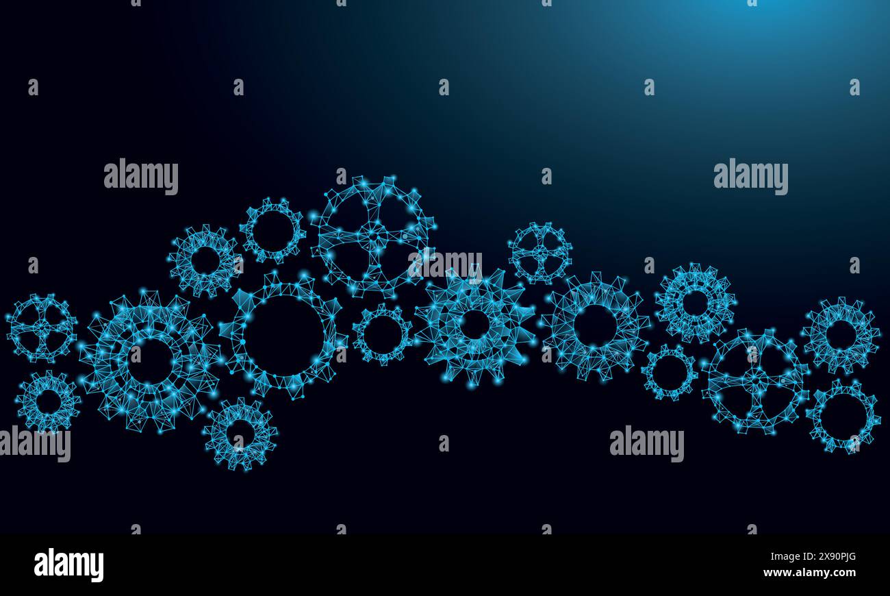 Vector background with gears Stock Vector Image & Art - Alamy